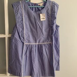 J. Crew | Shirts & Tops | Jcrew Sleeveless Ruffle Tunic Shirt | Poshmark